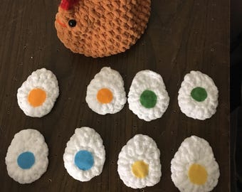 Crochet Chicken and Eggs Memory Game - Etsy
