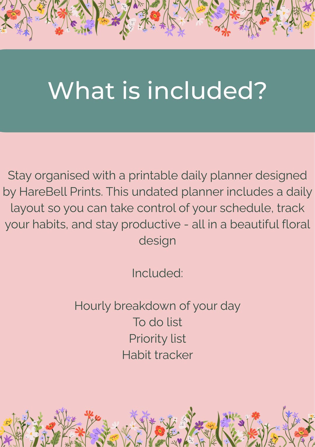 Printable Daily Planner | A4 Size | Productivity PDF | to Do List ...