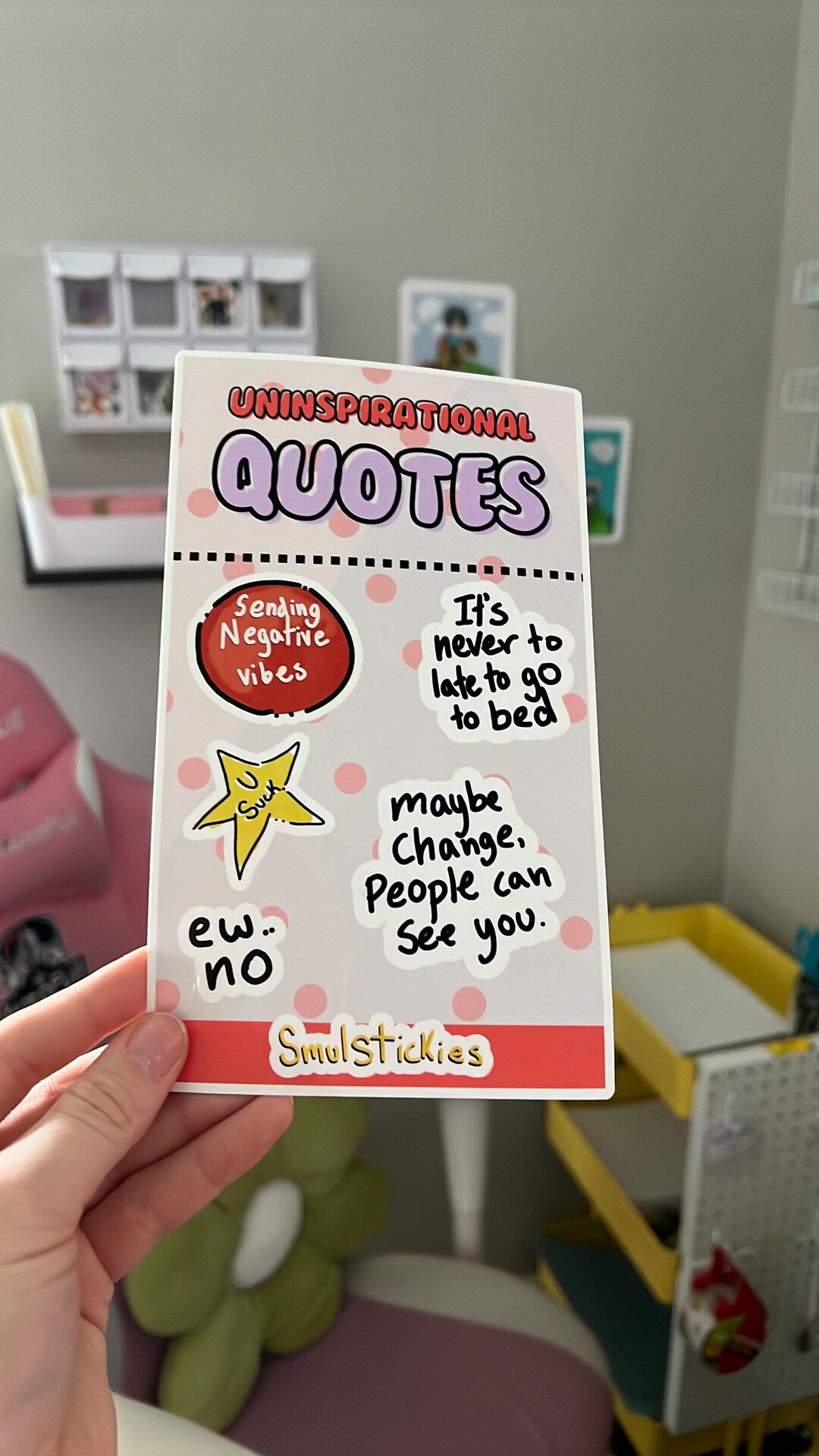 The Un-inspirational Quotes Sticker Pack - Etsy