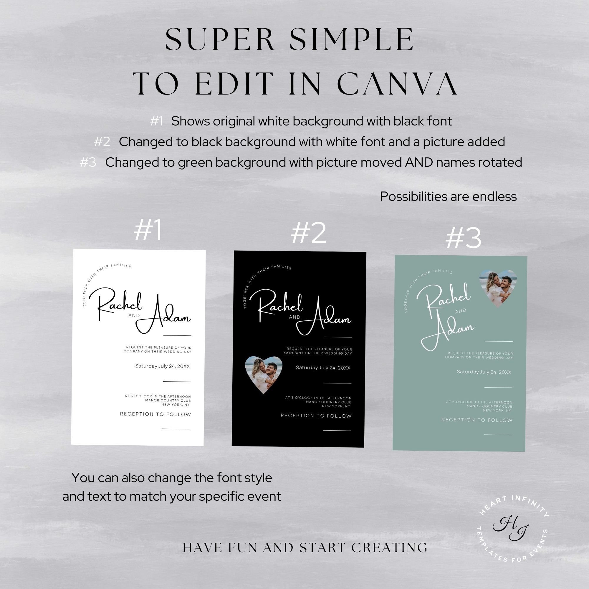 Wedding Program Template, Modern Order of Service, Simple 2-page ...