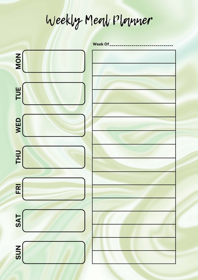 Printable Planner, PDF, Social Media, Daily Weekly Monthly Planner ...