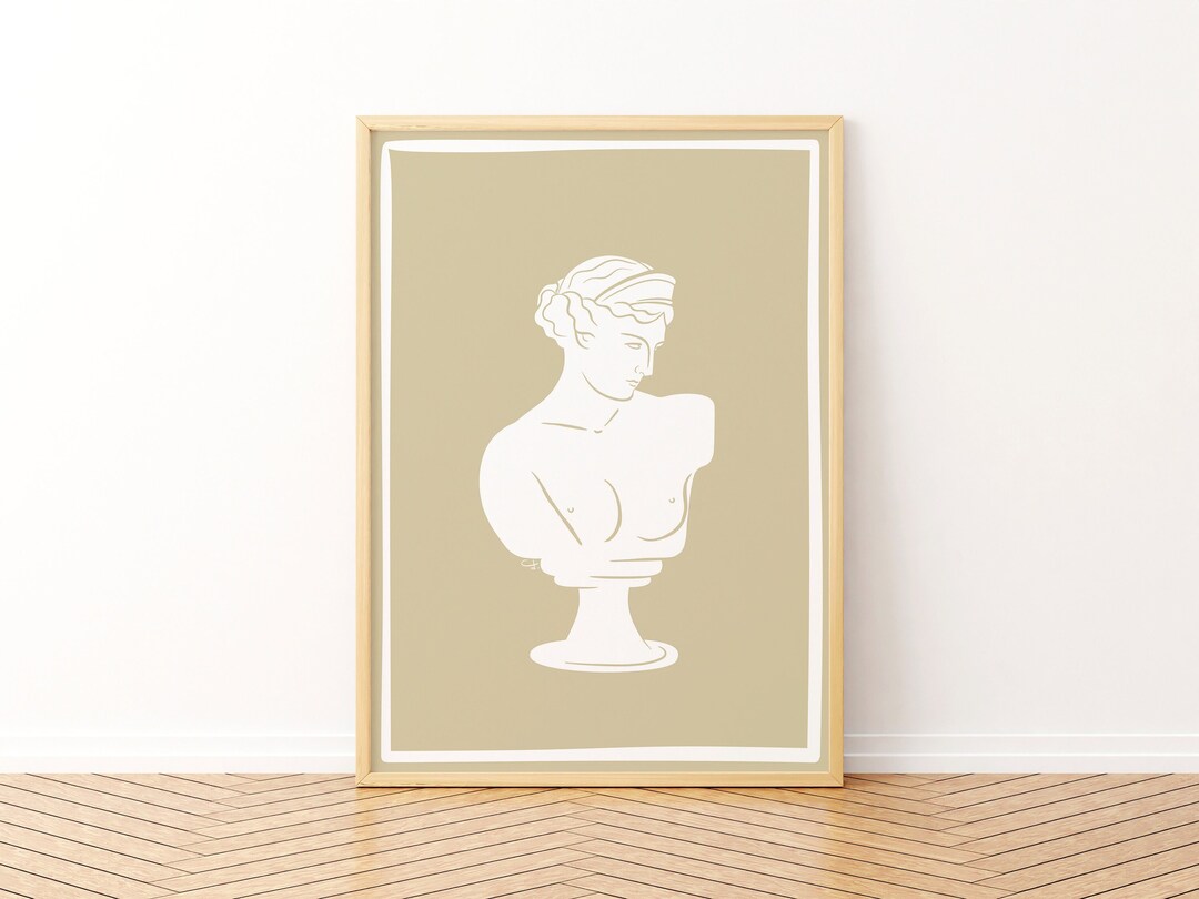 Venus Bust | Minimalist Statue Wall Art Print Classical Art Print ...