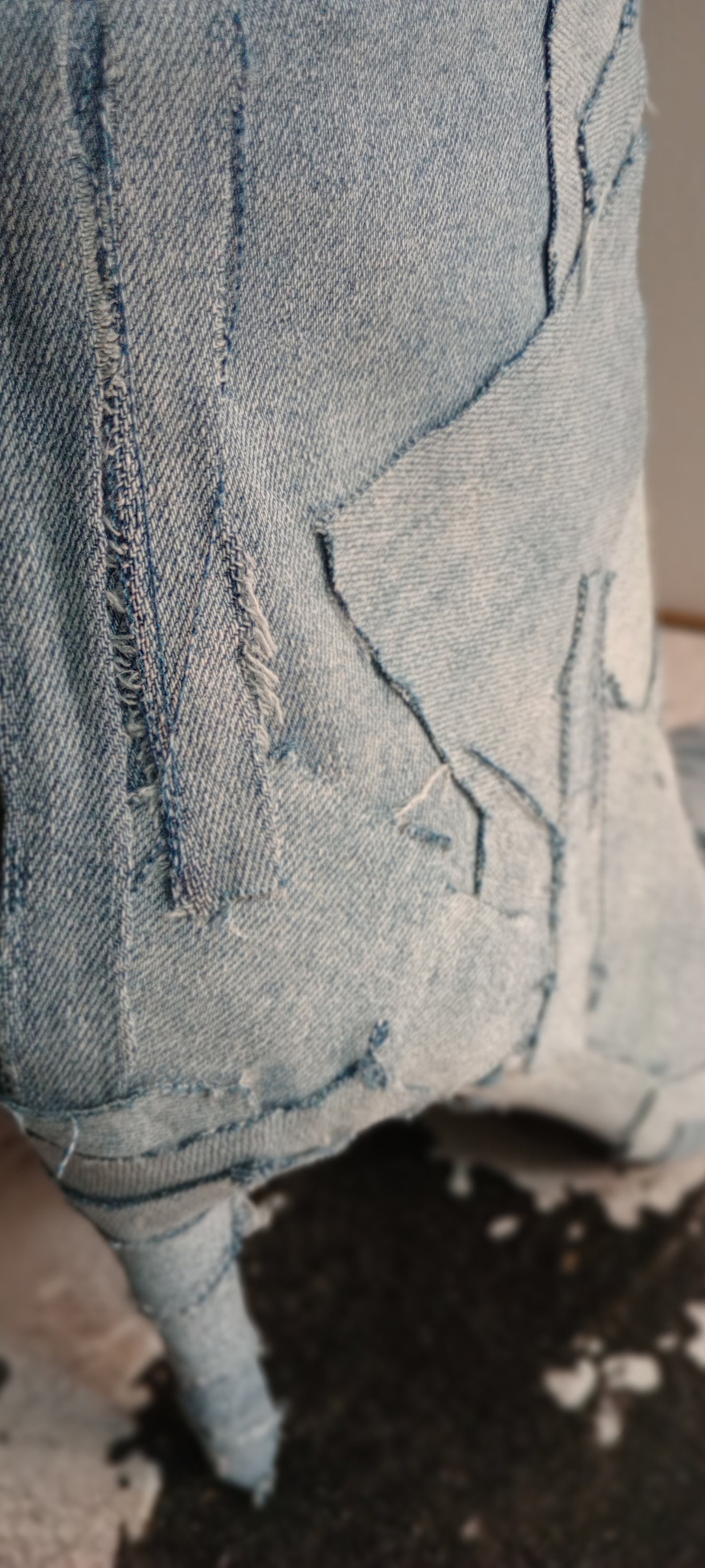 Denim Patchwork Boots, Women Boots, Upcycle Boots, Sustainable Fashion ...