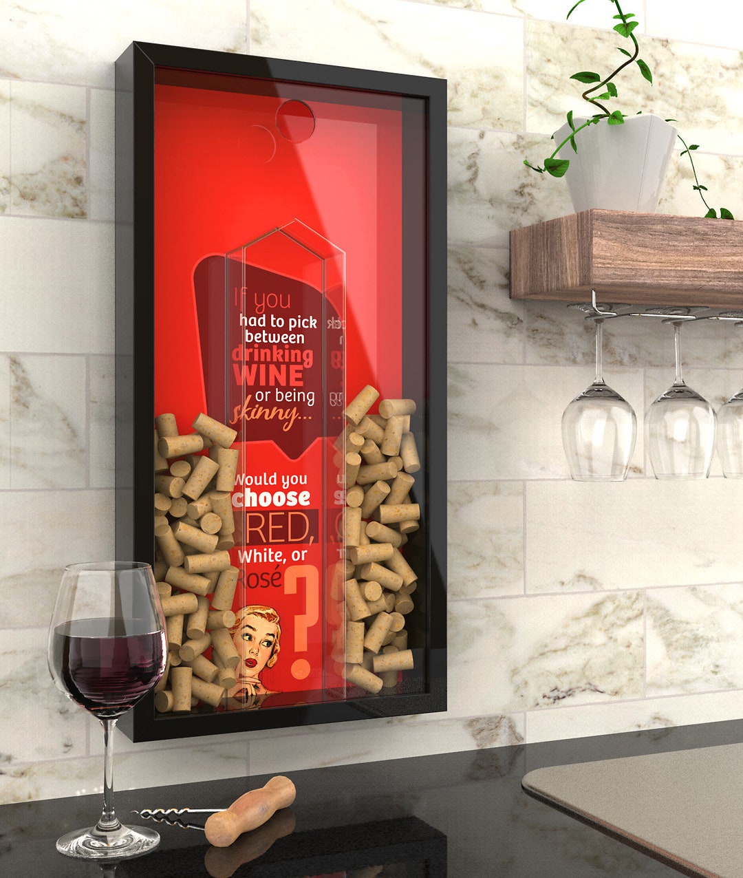 Wine Cork Box - Etsy