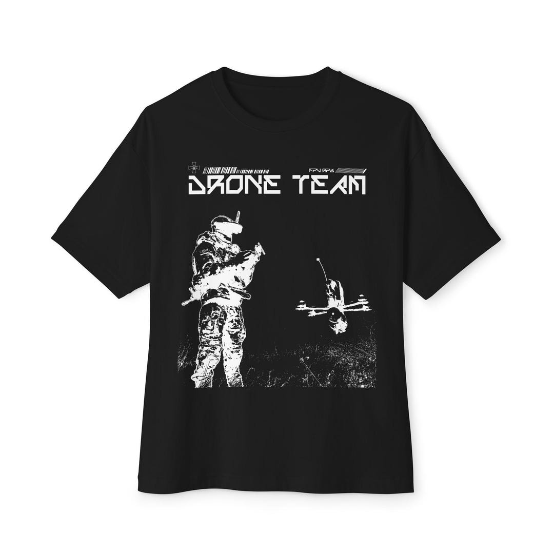 Drone Team Oversized Boxy Tee , Insignia, ZSU, HUR, Ukraine Military ...