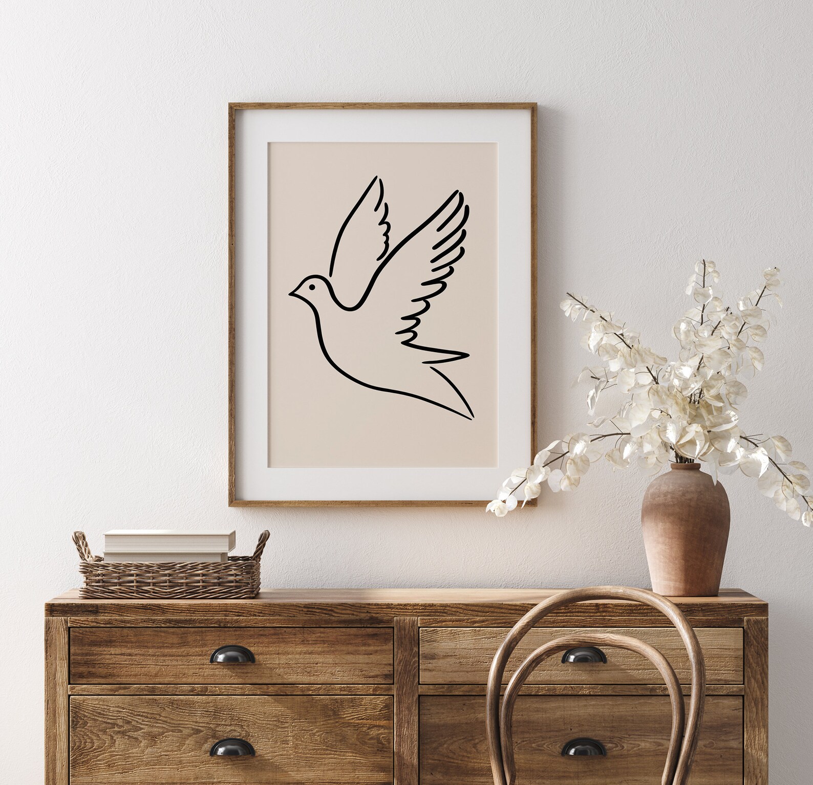 Pigeon Wall Art Print Henri Matisse Style Minimalist Modern Boho Poster ...