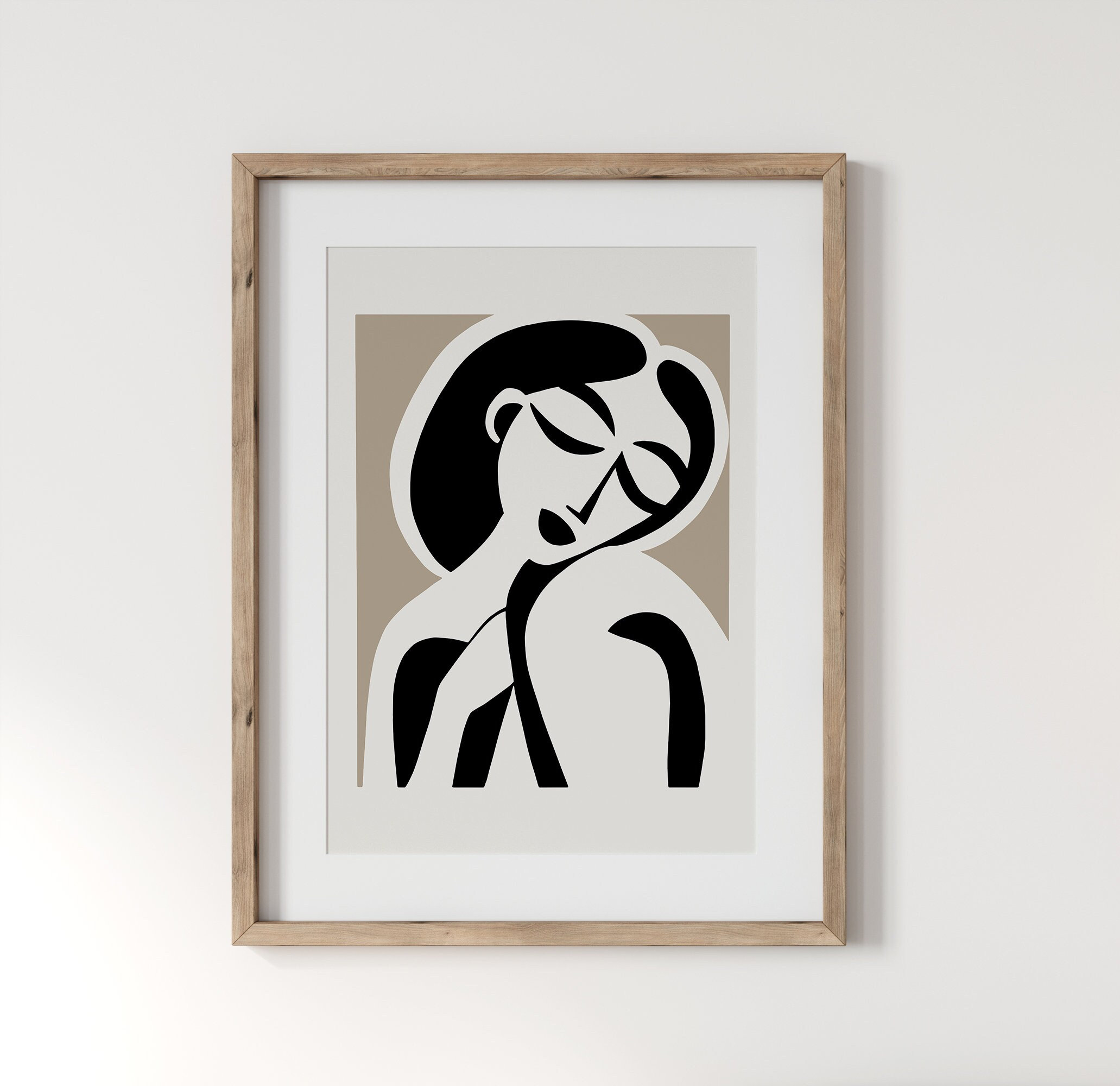Abstract People Wall Art Female Portrait Art Decor Digital - Etsy