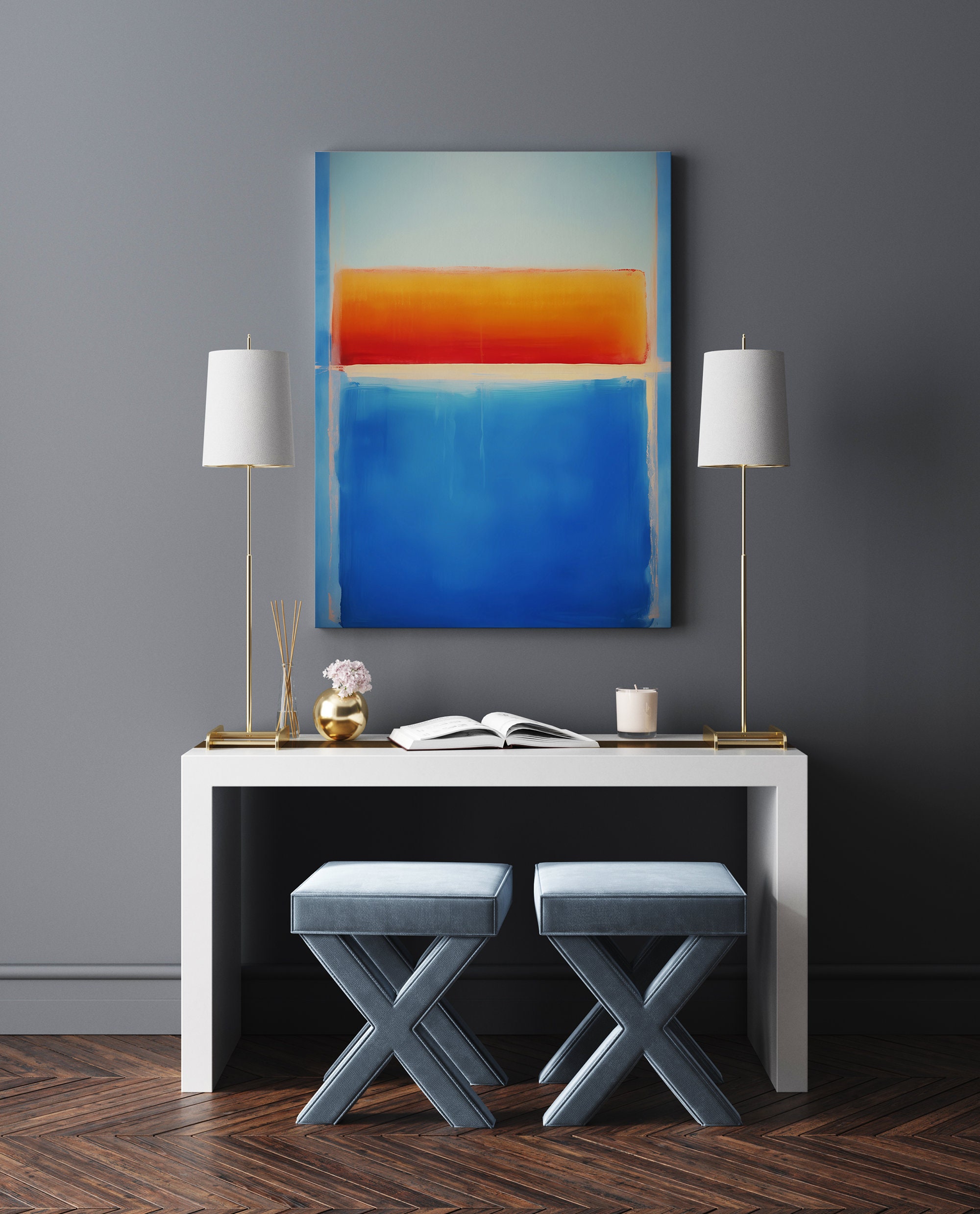 Mark Rothko Inspired Print Abstract Wall Art in Two Versions - Etsy