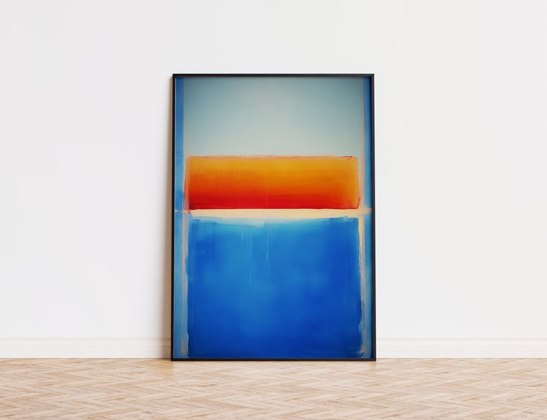 Mark Rothko Inspired Print Abstract Wall Art in Two Versions, Extra ...