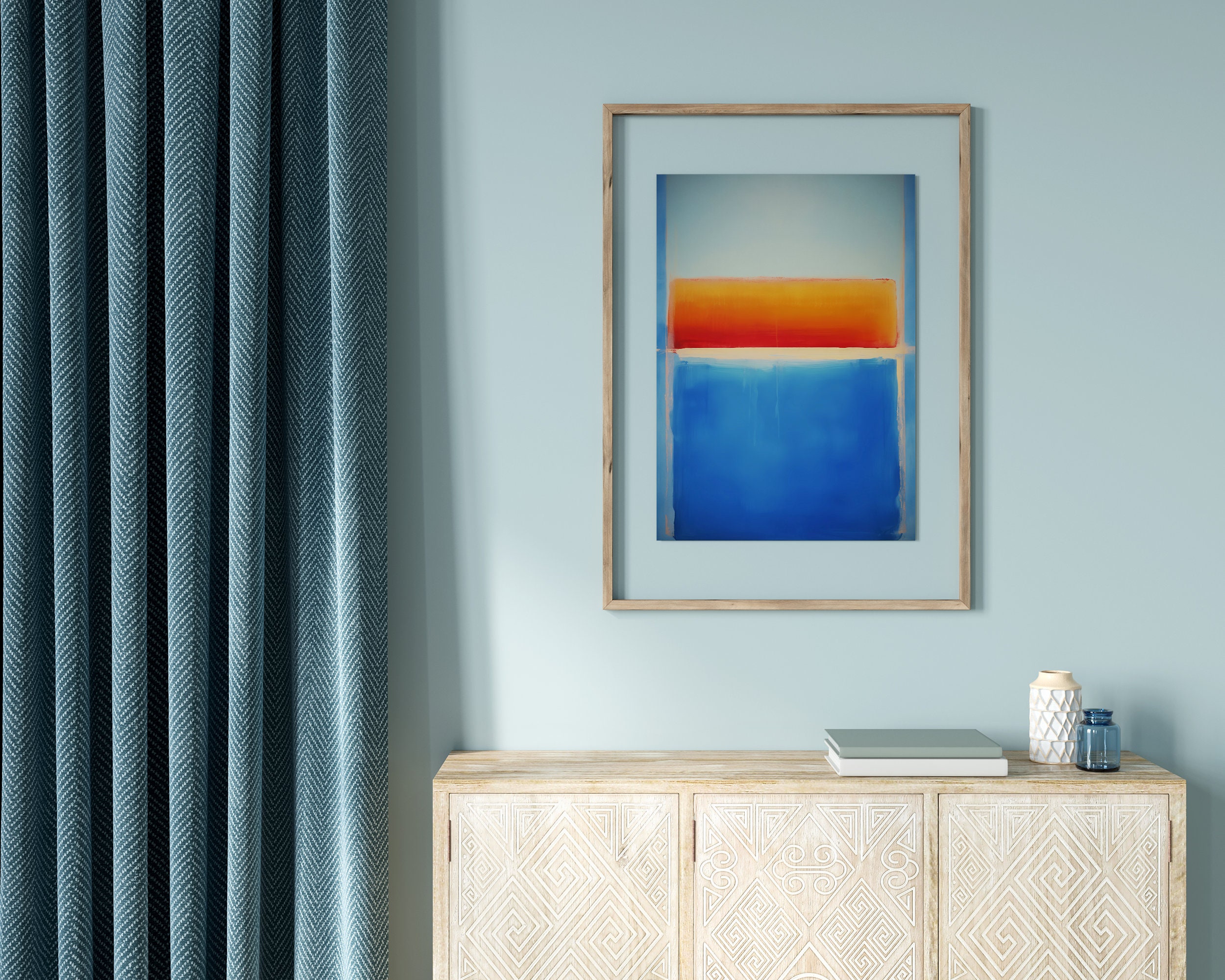 Mark Rothko Inspired Print Abstract Wall Art in Two Versions - Etsy