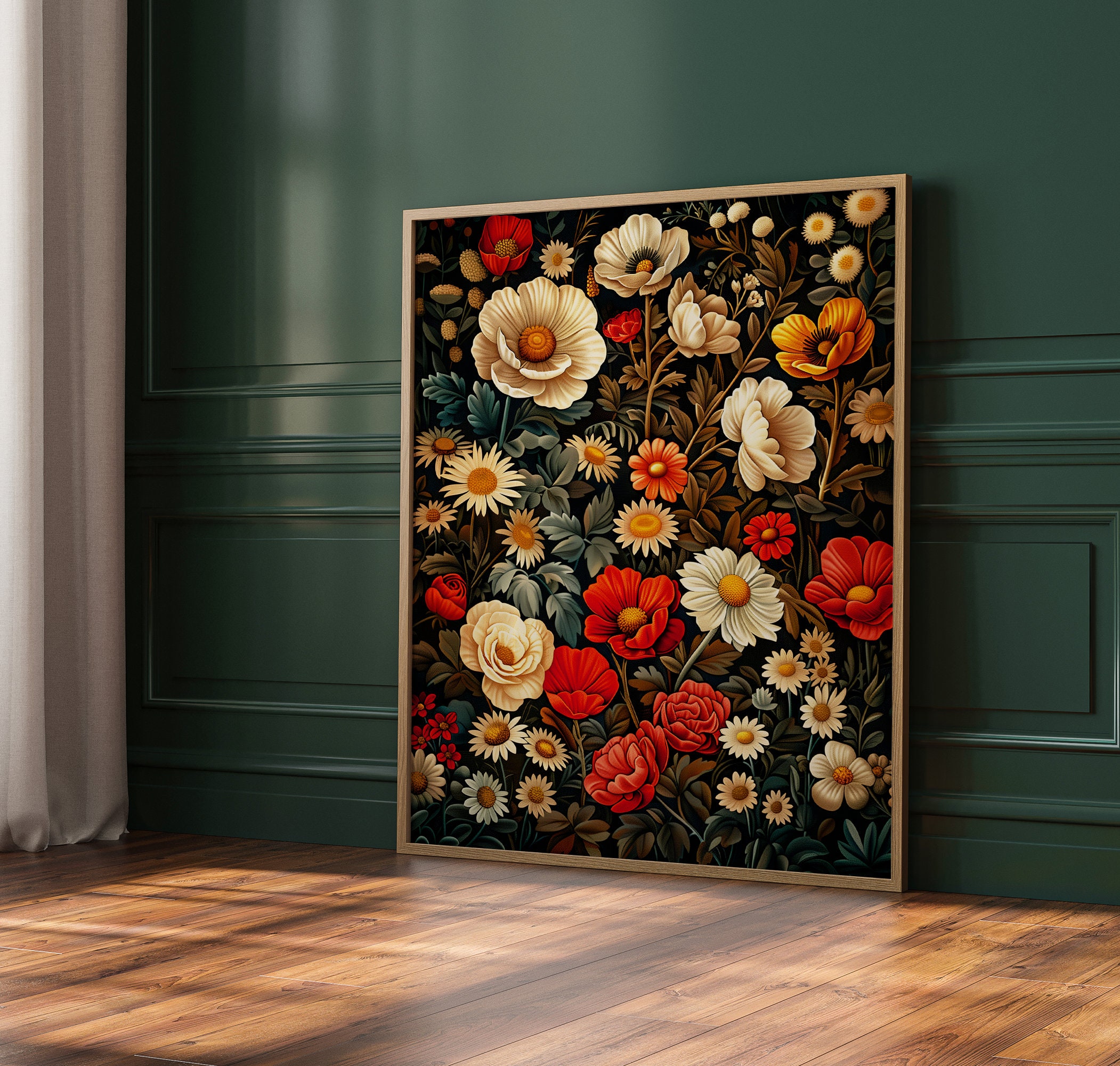 William Morris Print Maximalist Wall Art William Morris Fabric Poster ...