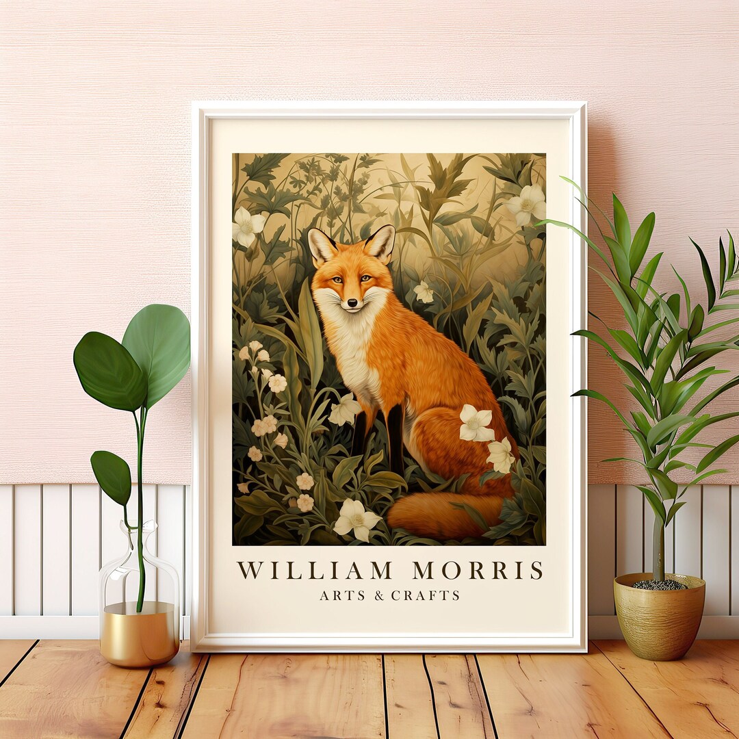 William Morris Fox Print: Vintage Botanical Wall Art (digital Download ...