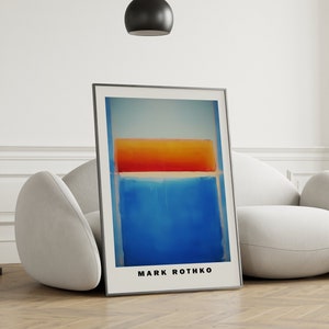 Mark Rothko Inspired Print Abstract Wall Art in Two Versions, Extra ...