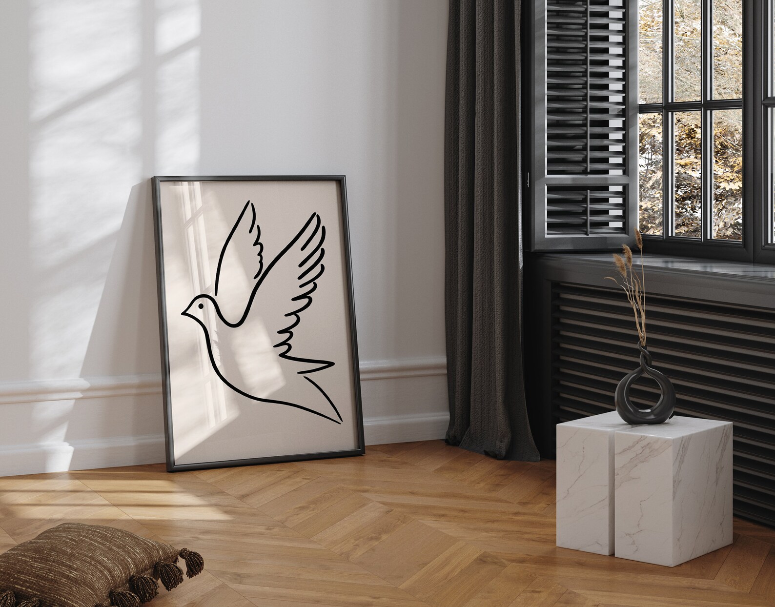 Pigeon Wall Art Print Henri Matisse Style Minimalist Modern Boho Poster ...