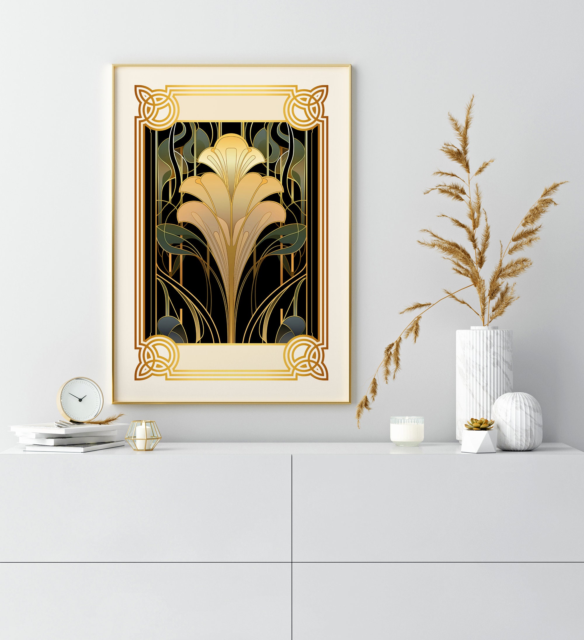 Art Deco PRINTABLE Wall Art Trendy Print Vintage Style Poster Art Deco ...