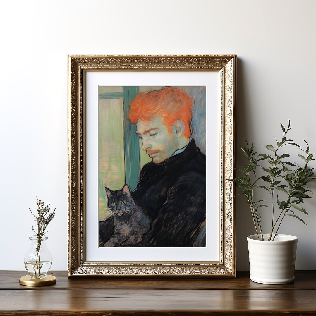 Henri De Toulouse-lautrec Style Print, French Art Poster, Young Man and ...