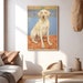 White Labrador Wall Art Print, Dog Painting, Labrador Portrait, Animal ...
