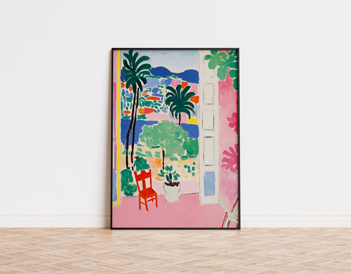 Henri Matisse Pink Studio Wall Art Colorful Poster Print - Etsy