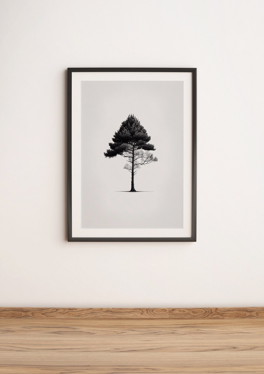 PRINTABLE Minimalist Pine Tree Poster - Etsy
