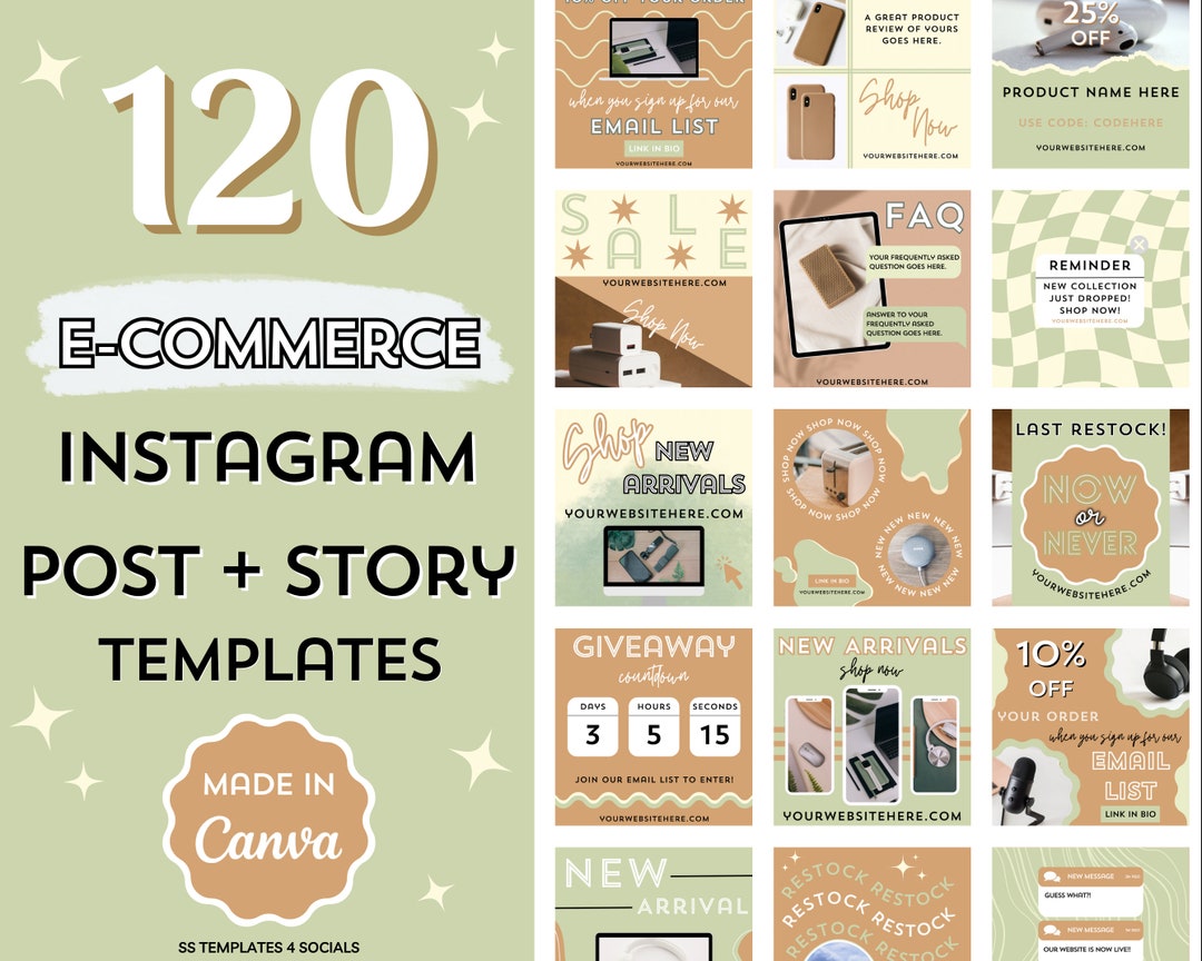 Social Media Template Ecommerce | Instagram Template Business | Product ...