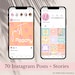 70 Instagram Templates Rainbow Pastel Instagram Post - Etsy