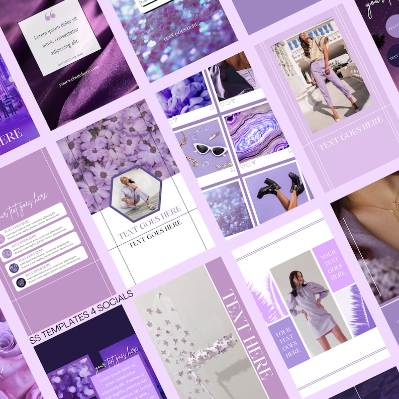 Instagram Templates Purple | Purple Instagram Post | Purple Instagram ...