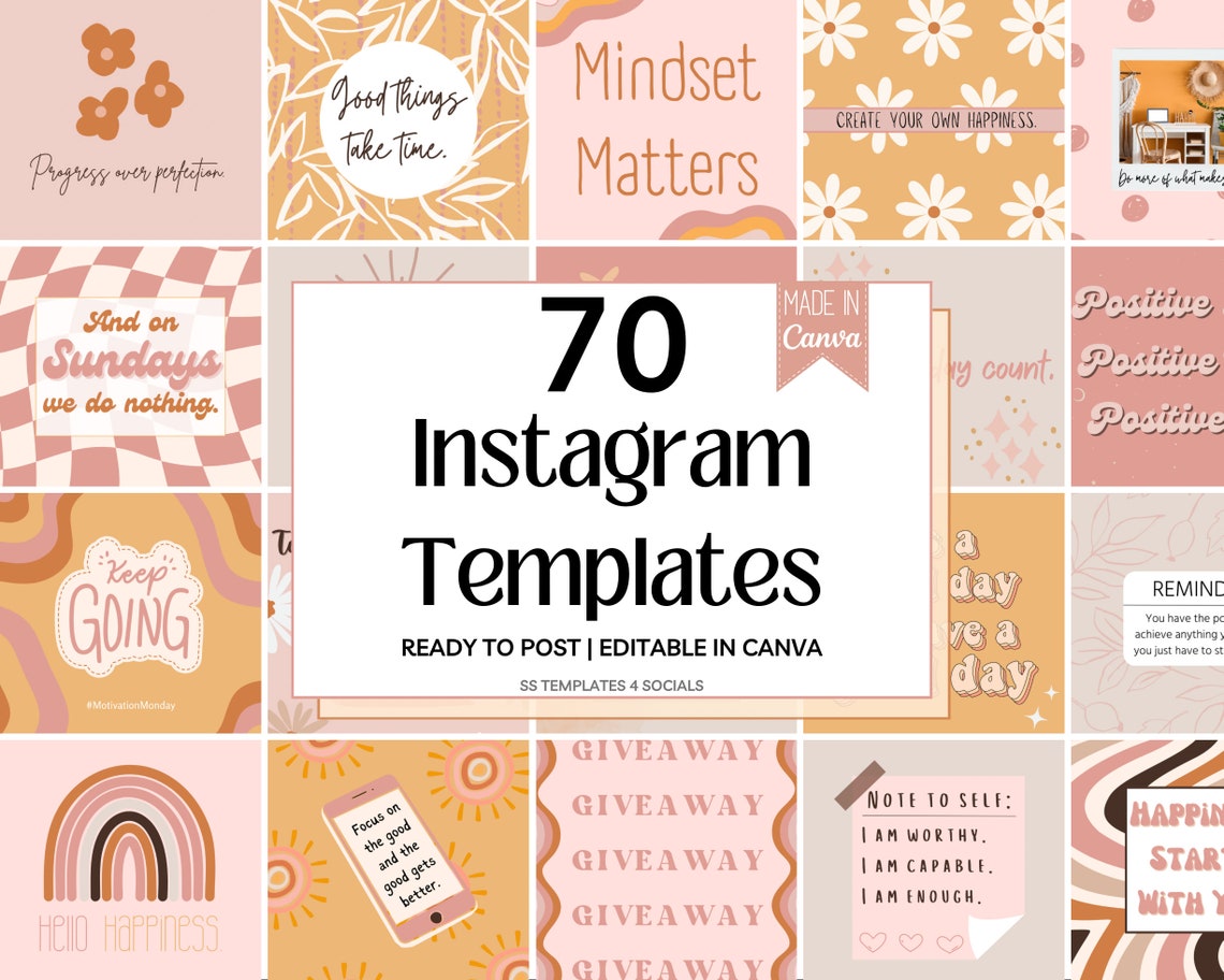 70 Instagram Templates Instagram Post Templates Instagram Story ...
