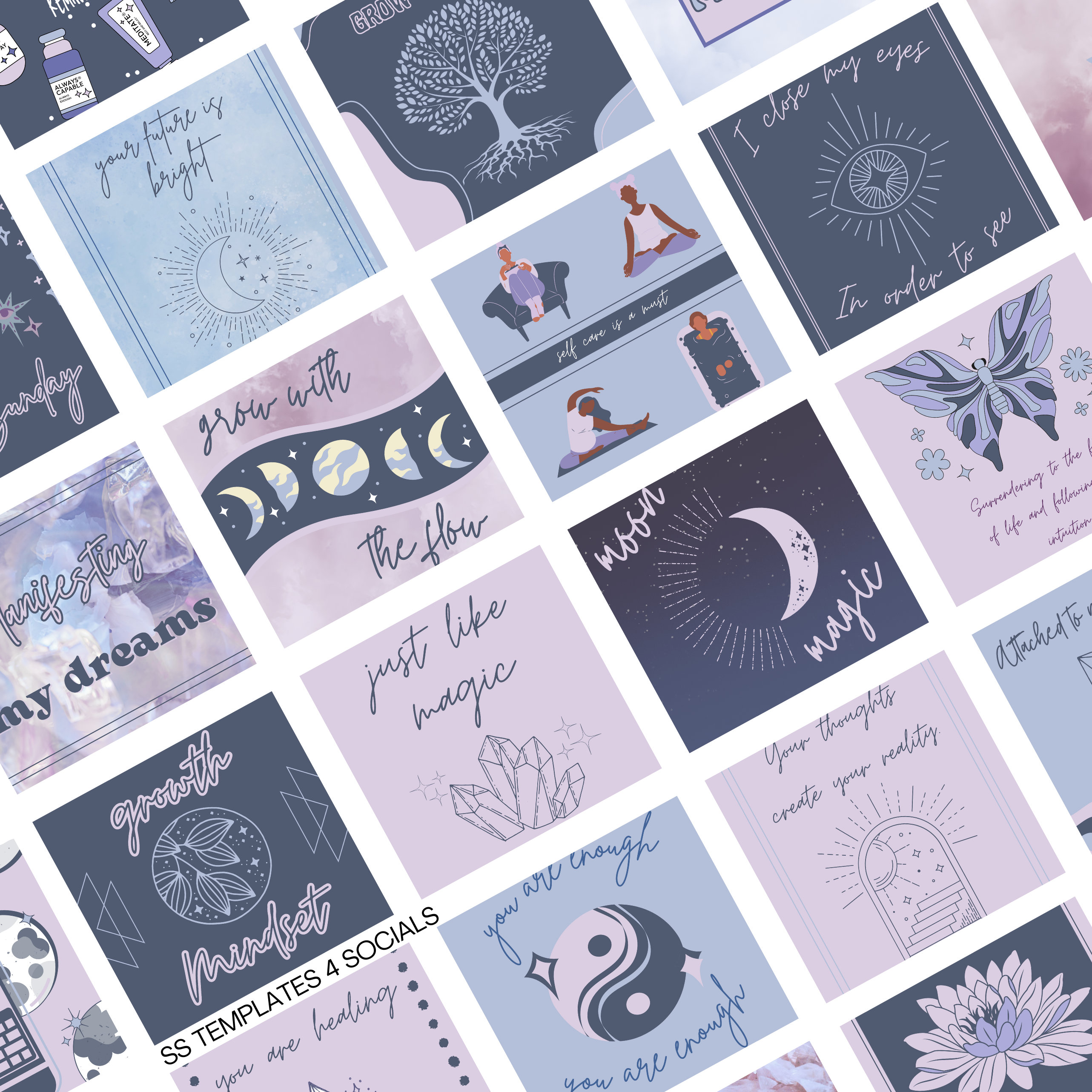 Spiritual Instagram Template | Mystical Social Media Template ...