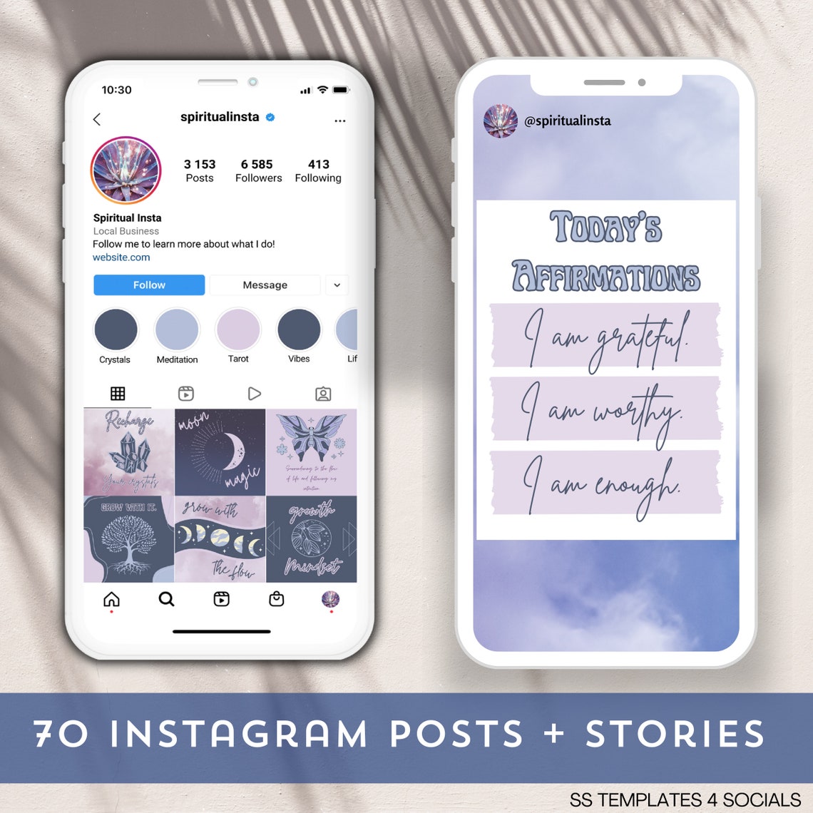 Spiritual Instagram Template | Mystical Social Media Template ...