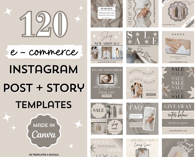 Ecommerce Social Media Template | Business Instagram Template | Product ...
