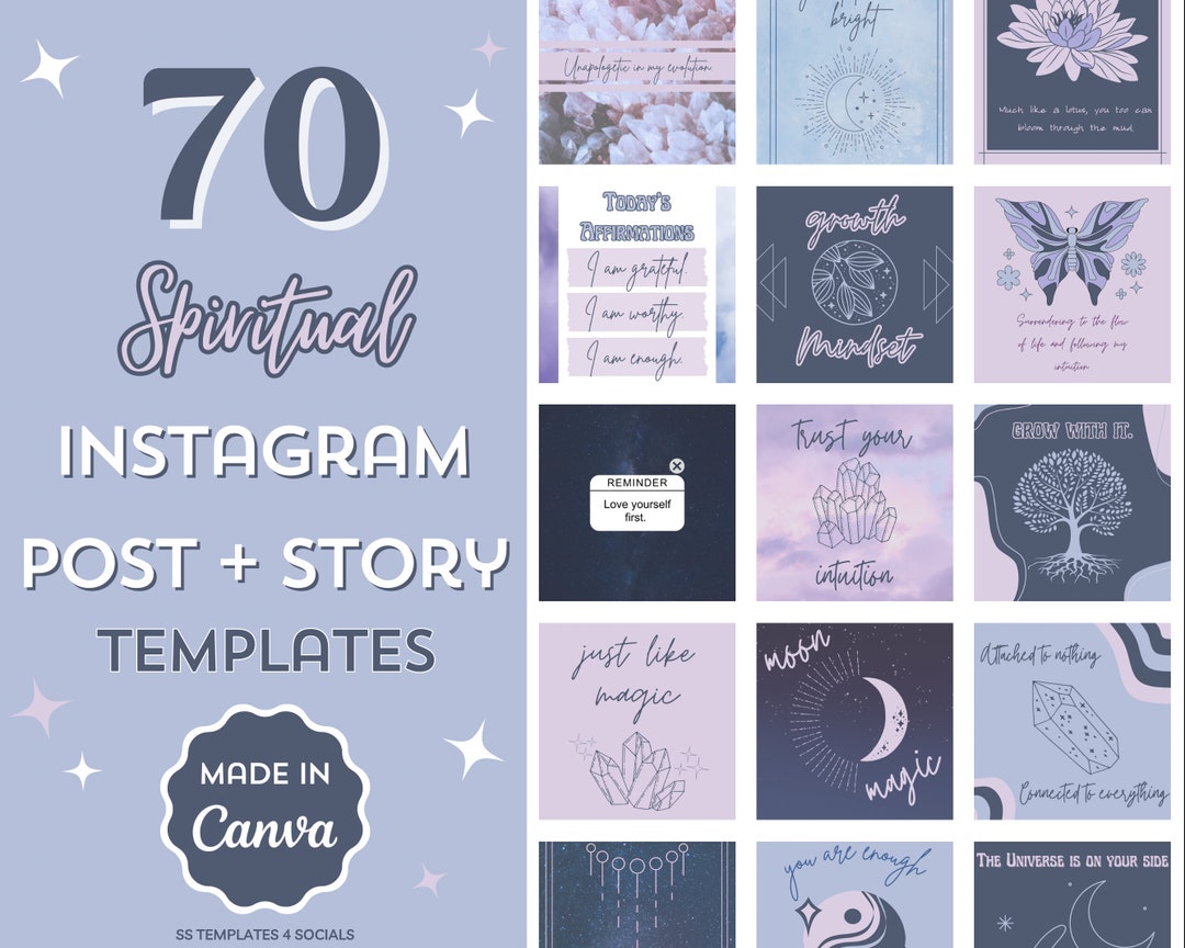 Spiritual Instagram Template | Mystical Social Media Template ...