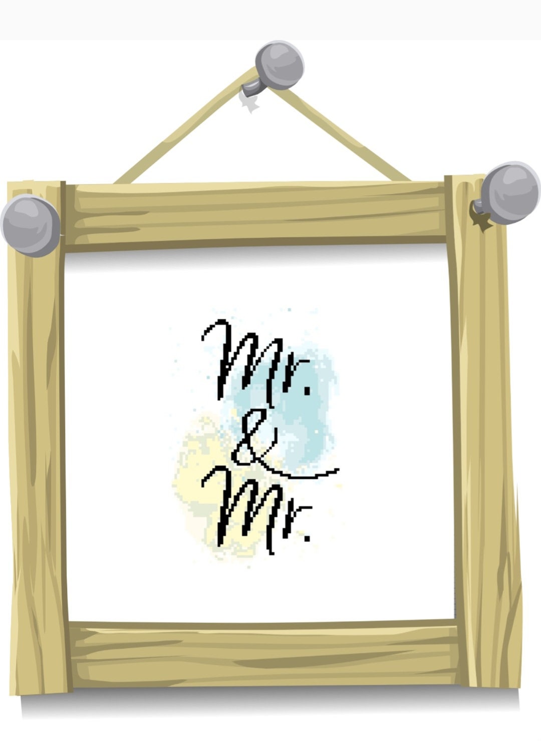Mr & Mr Cross Stitch Pattern PDF - Etsy