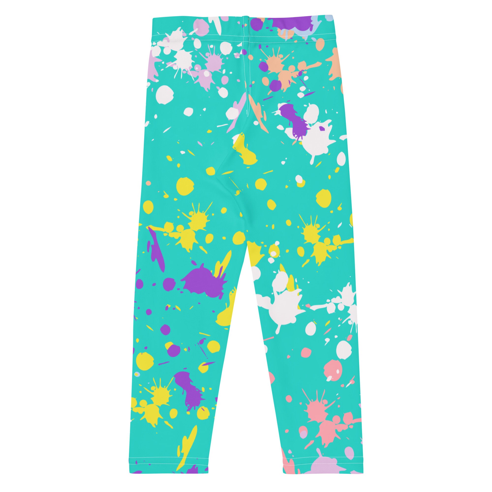 Kids Paint Splatter Leggings: Stretchy Summer Play Clothes - Etsy