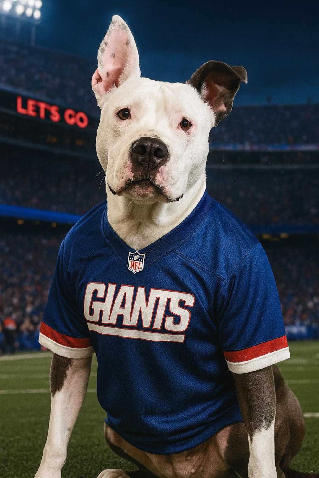 Custom Sports Dog Portrait: NFL, NBA, NHL Gift - Etsy