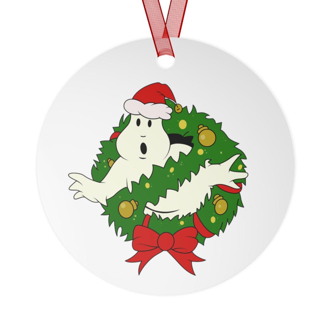 Ghostbusters Wreath Metal Christmas Tree Ornament - Etsy