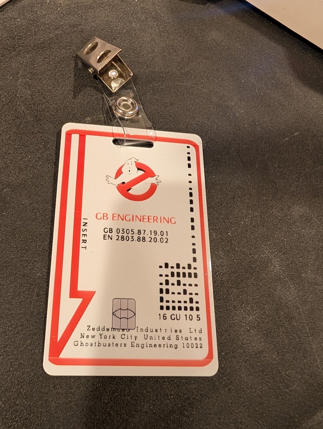Ghostbusters Paranormal Research Center - Engineering ID - Access Card ...