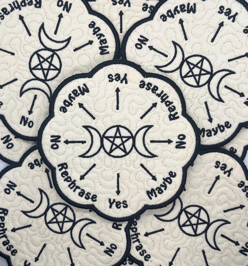 Triple Goddess Pendulum Divination Mat, Halloween Boo Basket Filler - Etsy