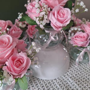Pink Rose Centerpiece for Weddings Baby Shower Bridal Flower ...