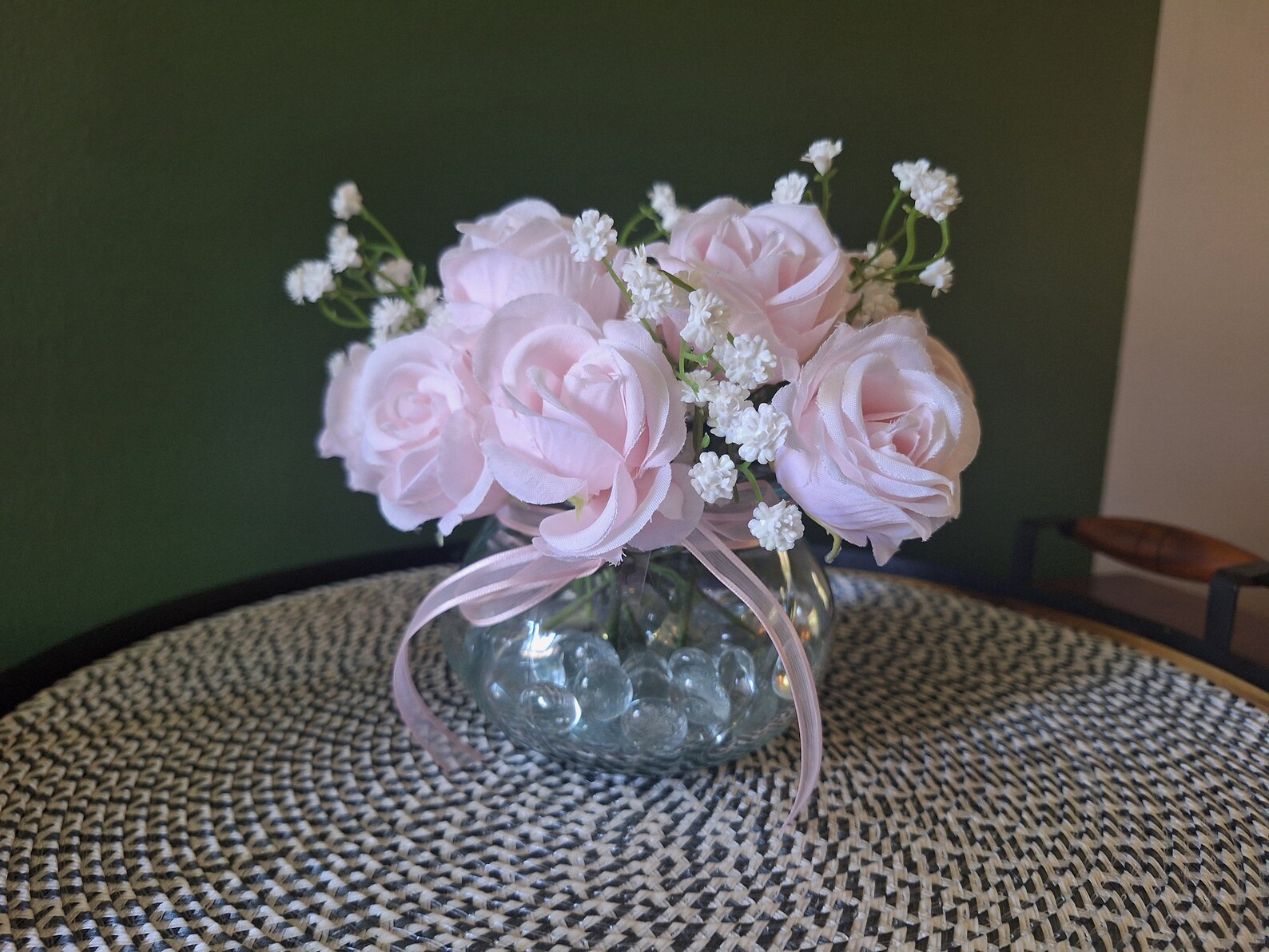 Pink Rose Centerpiece for Weddings Baby Shower Bridal Flower ...