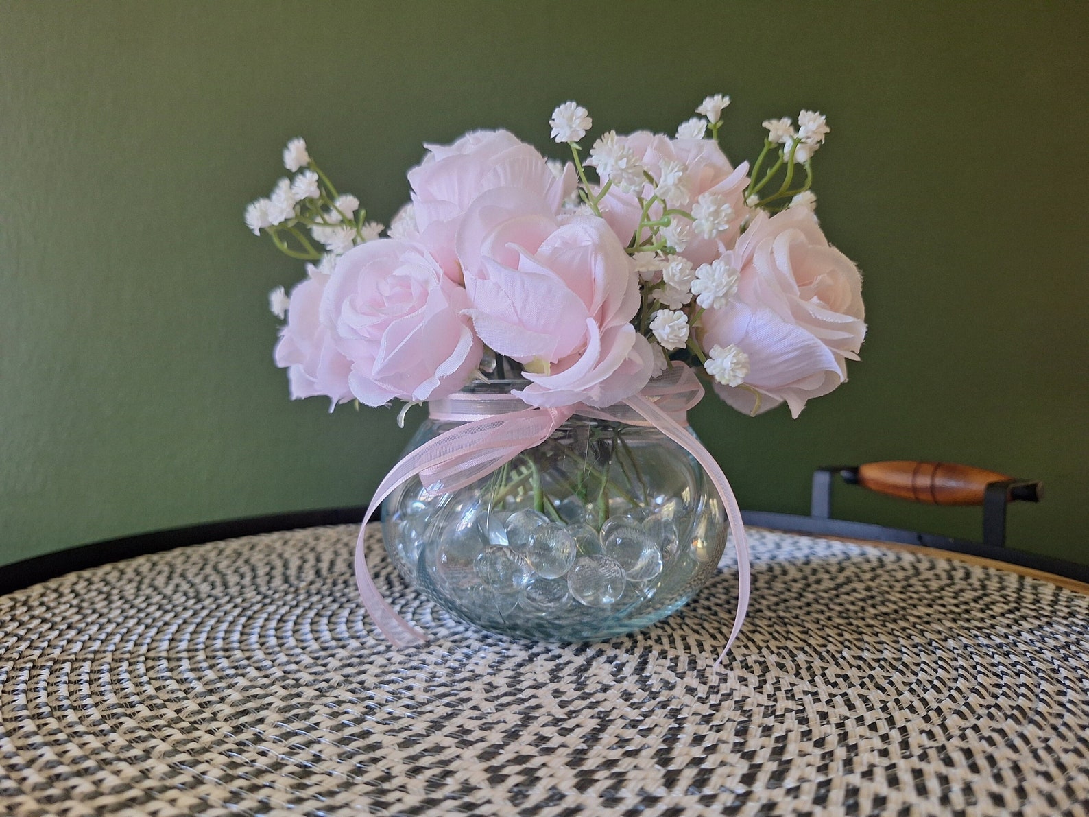 Pink Rose Centerpiece for Weddings Baby Shower Bridal Flower ...