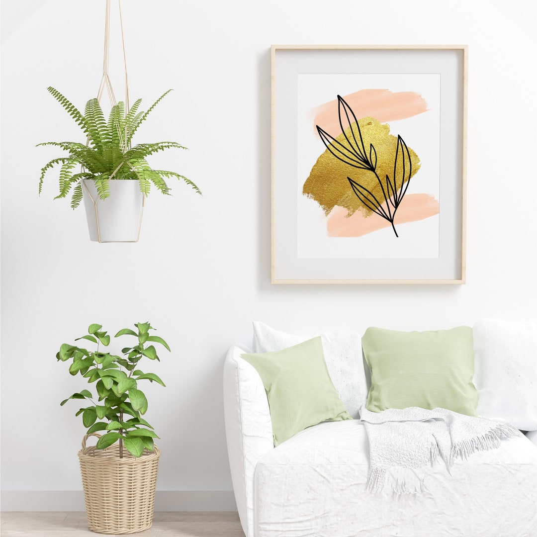 Digital Wall Art Plant Design - Etsy