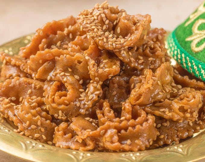 Moroccan Traditional Candy Cookies; Chebakia With Almond & Honey ...