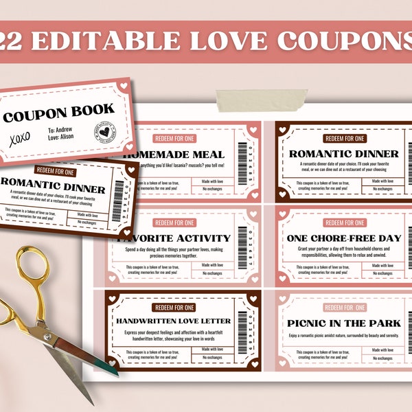 Love Coupon Book - Etsy