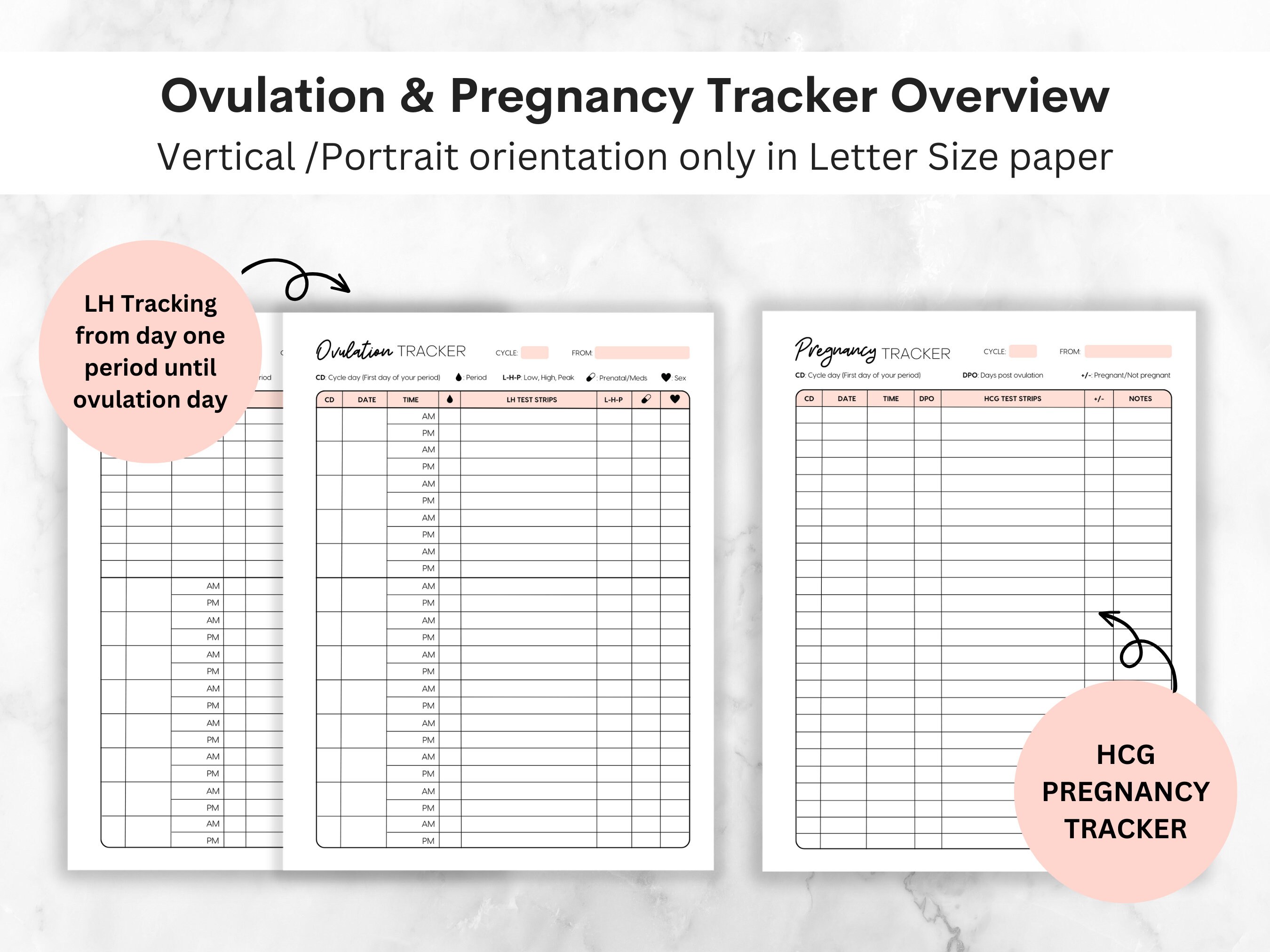 Ovulation Test Strips Tracker, Pregnancy Test Strips Tracker, OPK ...