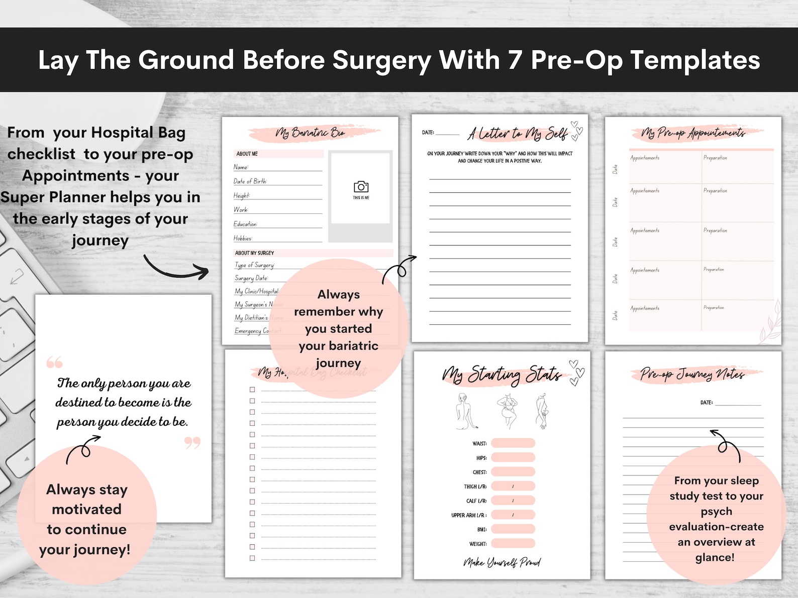 The Ultimate Bariatric Surgery Planner Gastric Sleeve Pre-op - Etsy UK