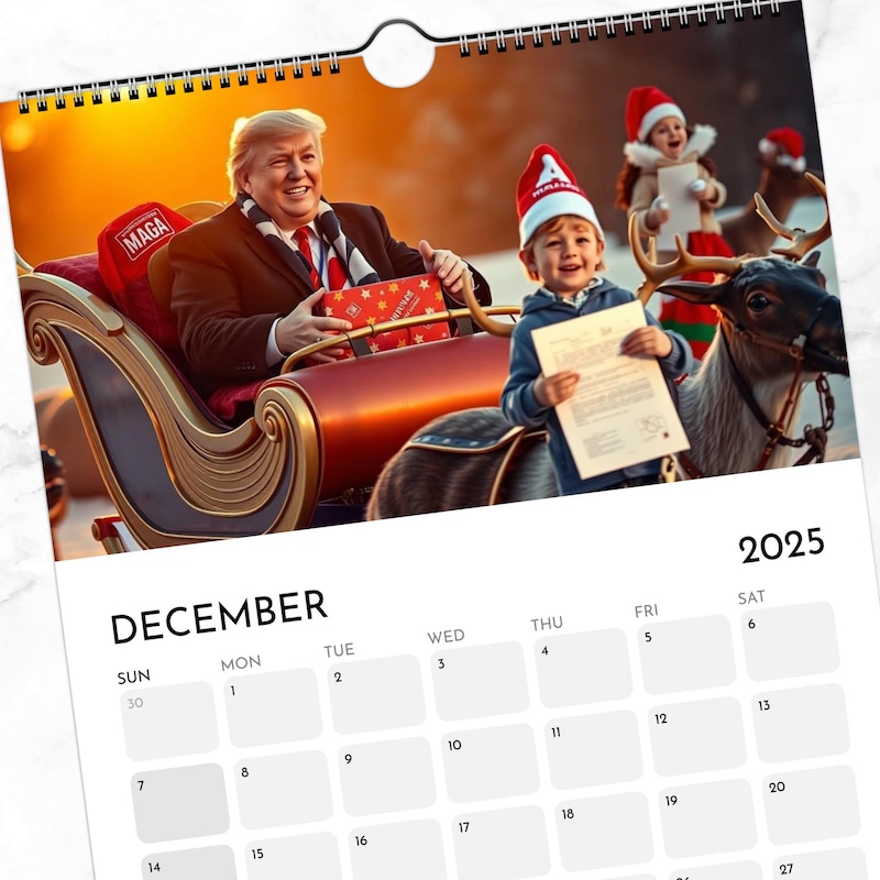 Trump 2025 Wall Calendar - Etsy