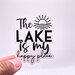 The Lake is My Happy Place Sticker - Lake Bum - Lake Lover - Summertime ...