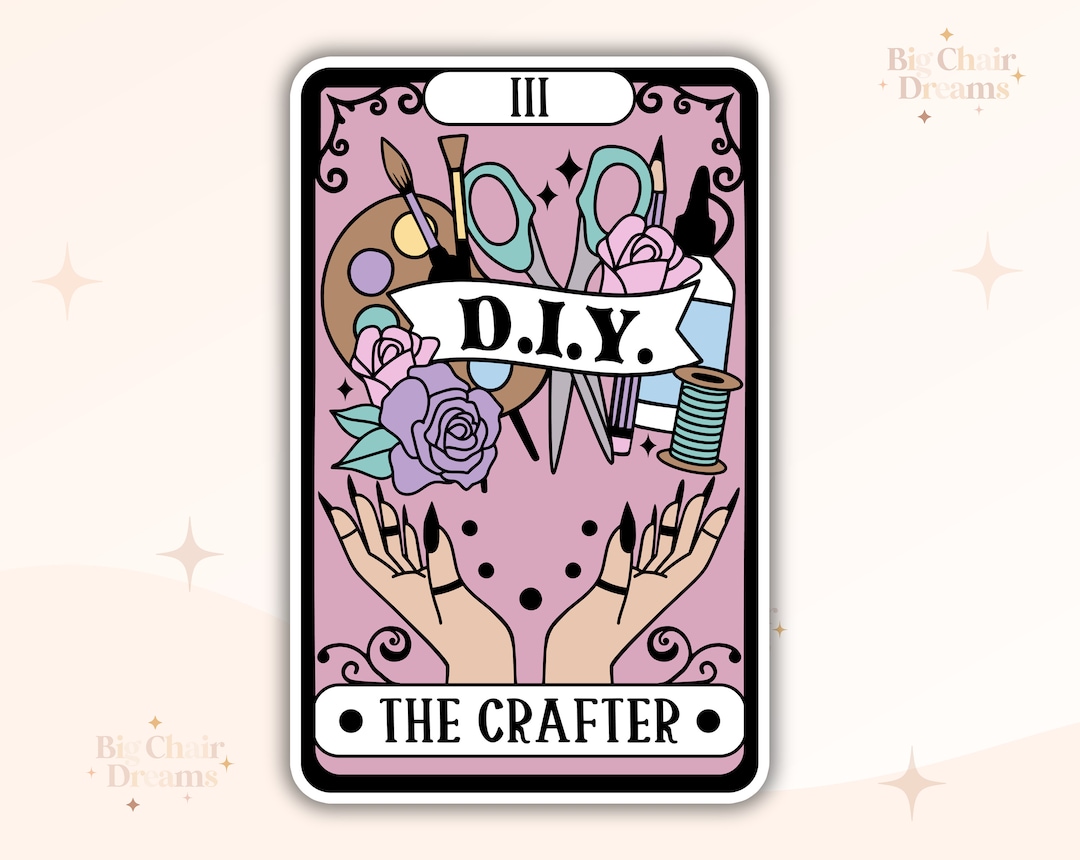 Tarot Card the DIY Crafter - Holographic - Craft Lover - Craftok ...
