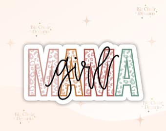 Girl Mama Rainbow Sticker - Etsy