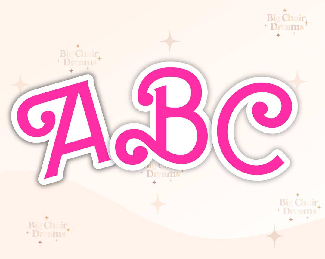 Customized Letter Sticker - Retro 90's - Etsy
